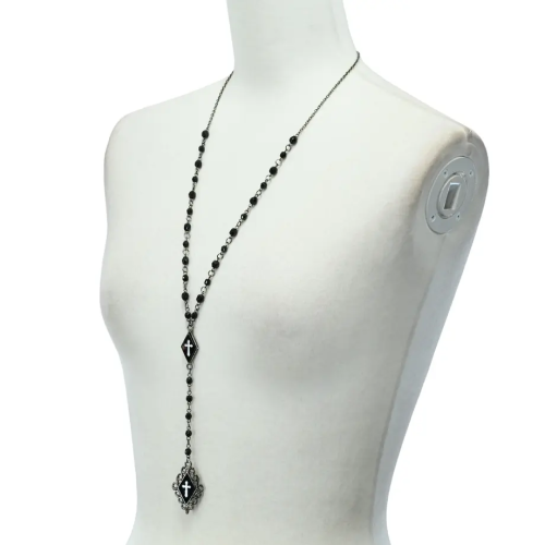 [Sheglit] Sheglit“ Crusade”這是一個出售Cross -rosary Black的郵購頁面。｜ATELIER ...
