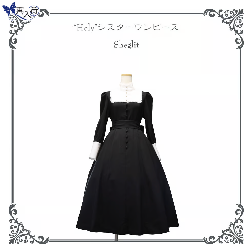 [SHEGLIT] Sheglit "Holy" Sister One Piece White x Black｜ATELIER-PIERROT ...